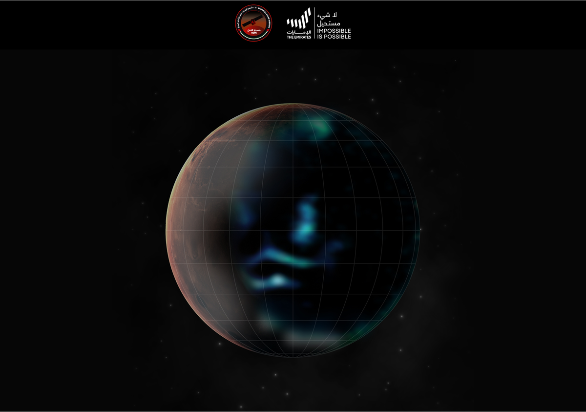 The Hope spacecraft records the aurora borealis of Mars in the most ...